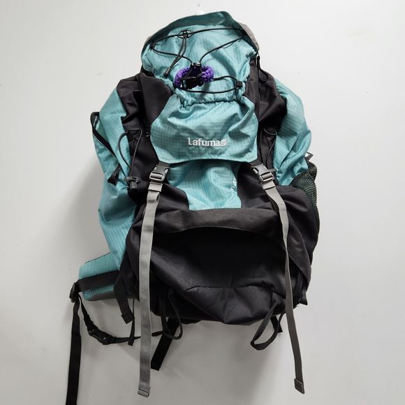 Bags | Lafuma Verdon 45 Lady Backpacking Pack Blue Black Pockets ...